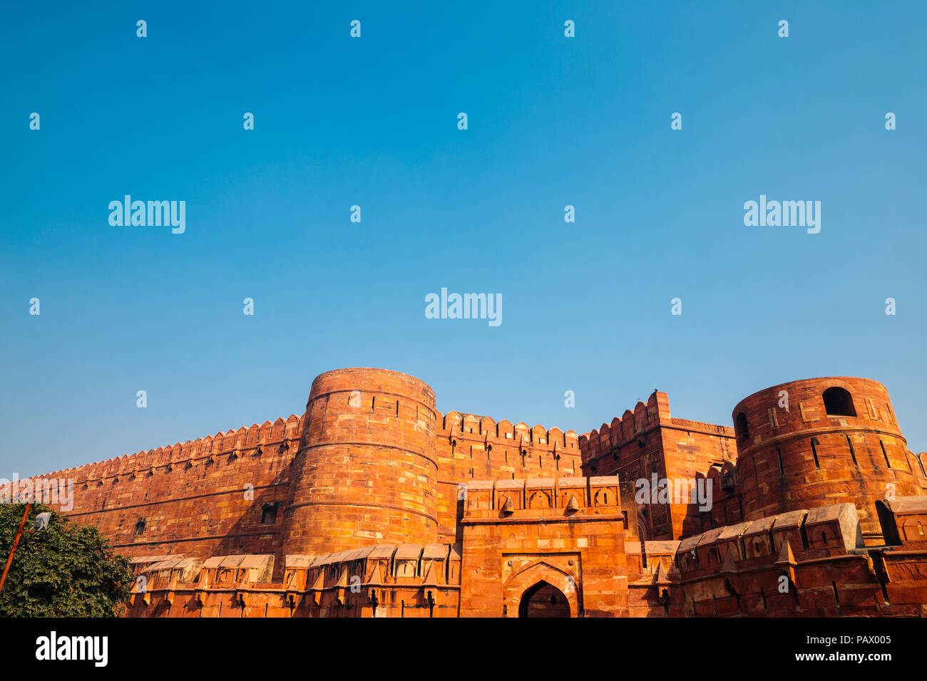Agra Fort historical architecture in Agra, India Stock Photo - Alamy