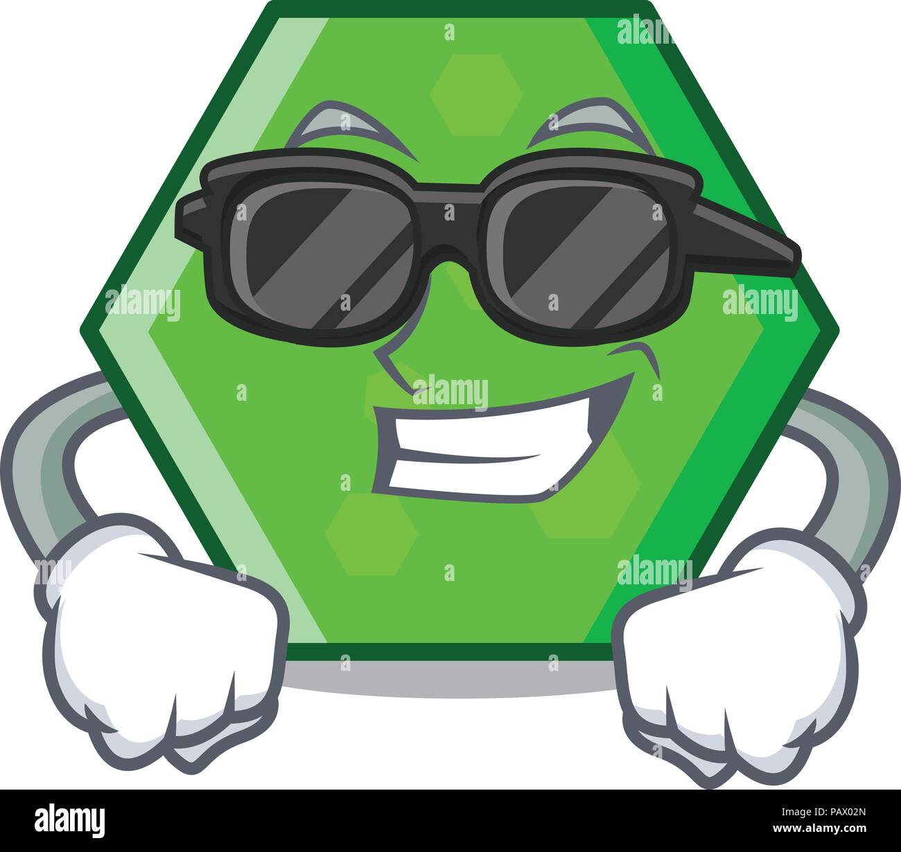 Super cool octagon character cartoon style Stock Vector Image & Art - Alamy