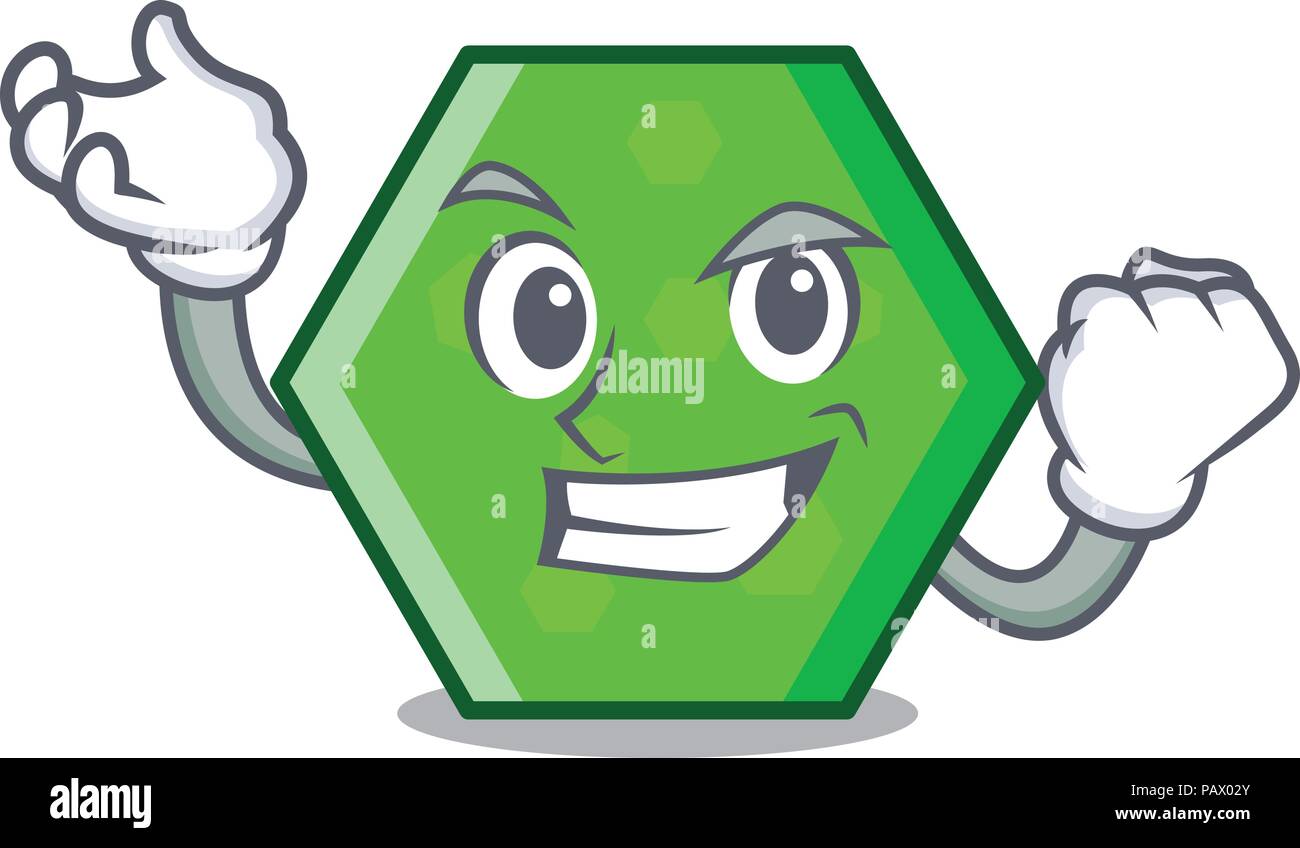 Successful octagon character cartoon style Stock Vector Image & Art - Alamy