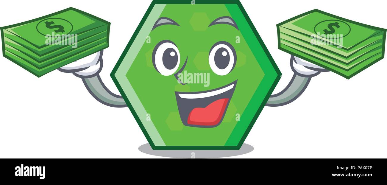 With money octagon mascot cartoon style Stock Vector Image & Art - Alamy