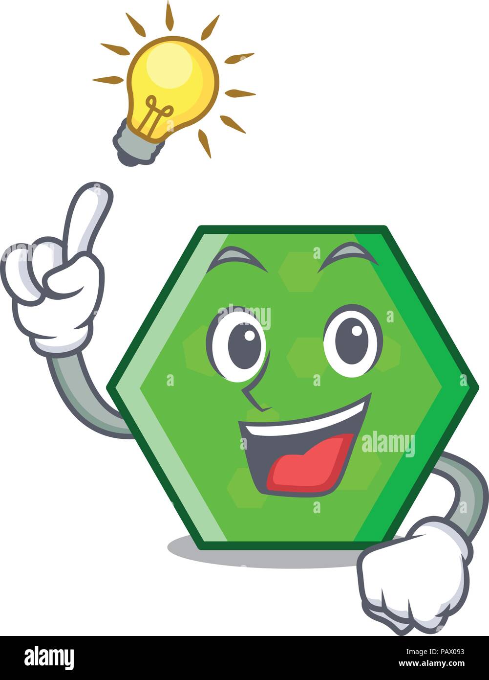 Have an idea octagon mascot cartoon style Stock Vector Image & Art - Alamy