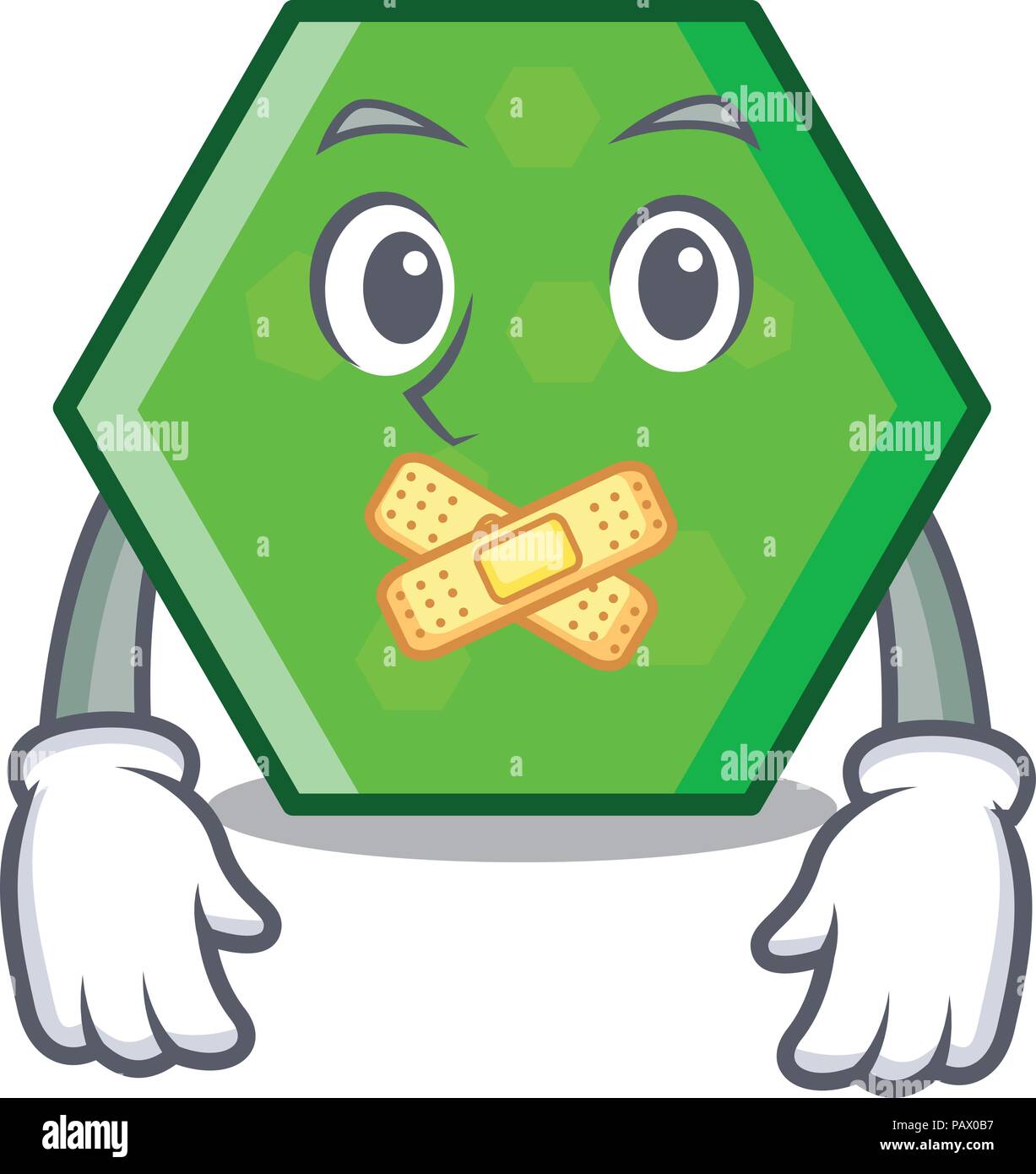 Silent octagon mascot cartoon style Stock Vector Image & Art - Alamy