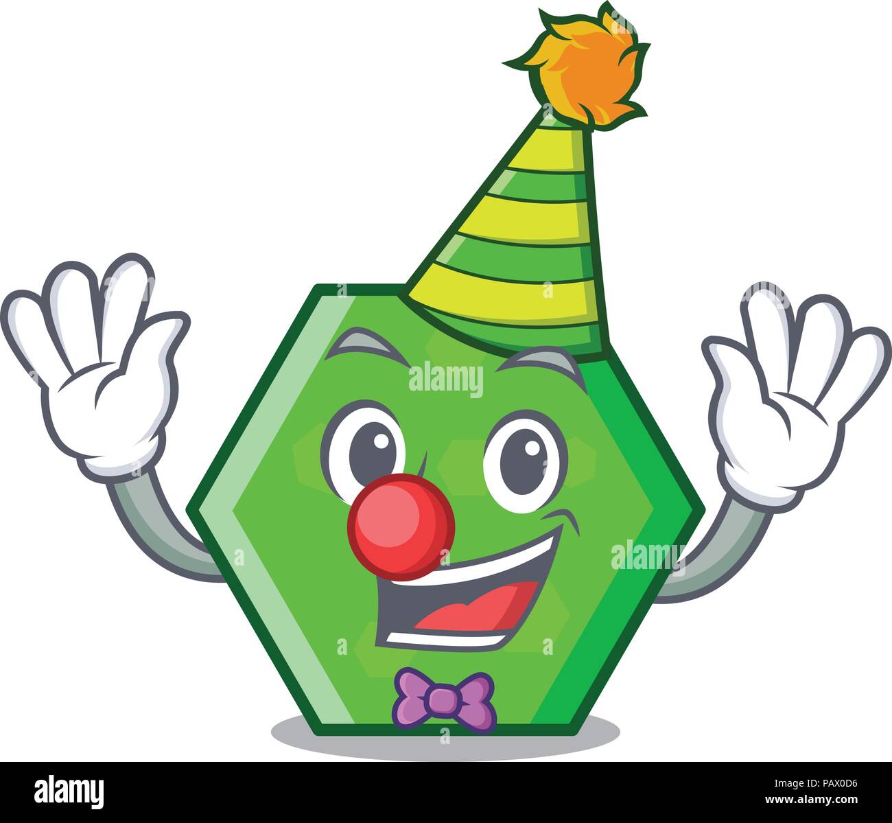 Clown octagon mascot cartoon style Stock Vector Image & Art - Alamy