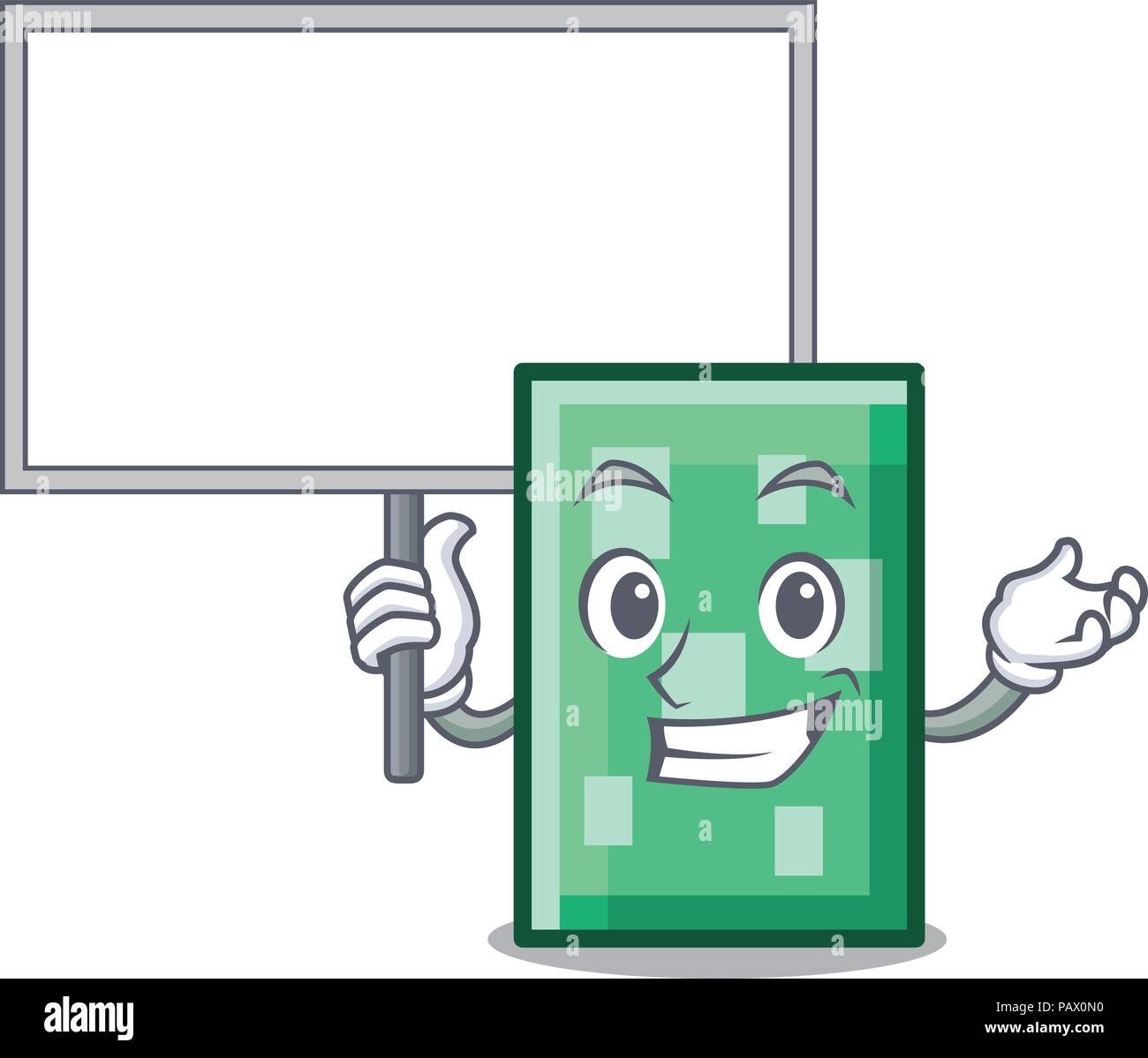 Bring board rectangle character cartoon style Stock Vector Image & Art ...