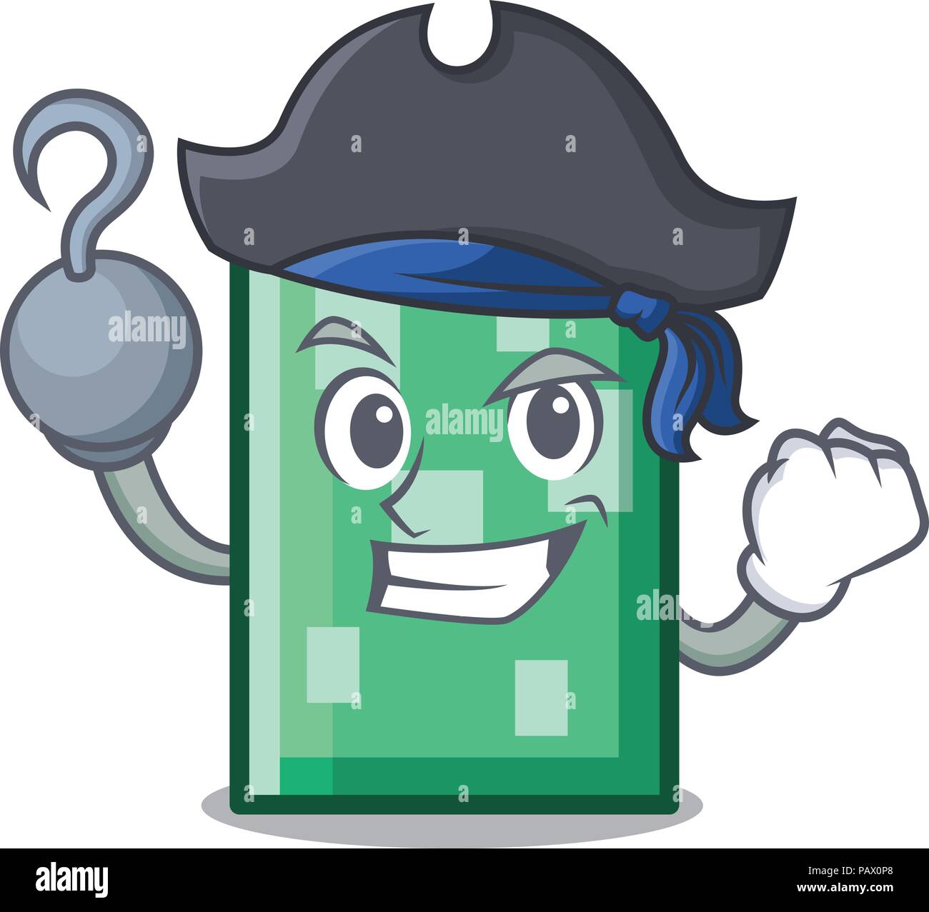 Pirate rectangle character cartoon style Stock Vector Image & Art - Alamy