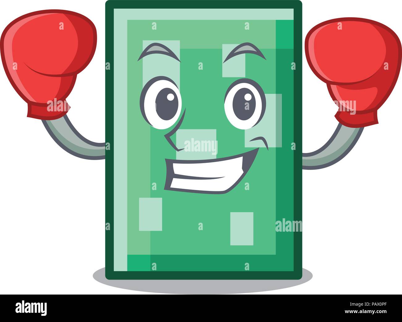 Boxing rectangle character cartoon style Stock Vector Image & Art - Alamy