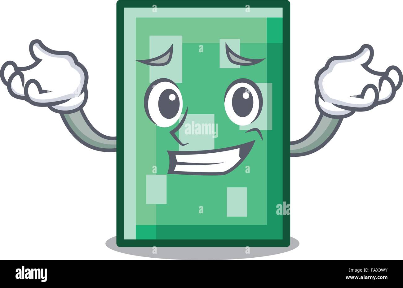 Grinning rectangle character cartoon style Stock Vector Image & Art - Alamy