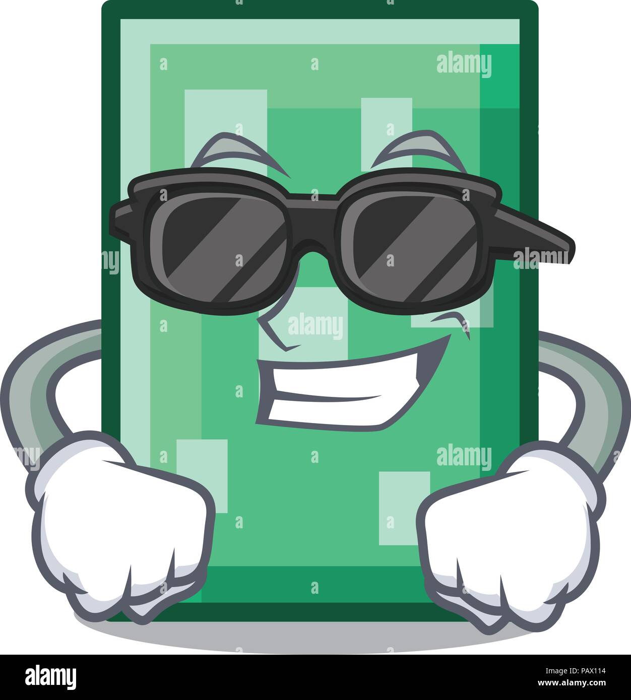 Super cool rectangle character cartoon style Stock Vector Image & Art ...