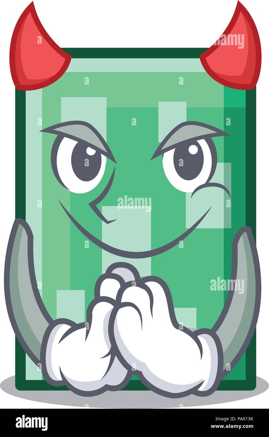 Devil rectangle mascot cartoon style Stock Vector Image & Art - Alamy