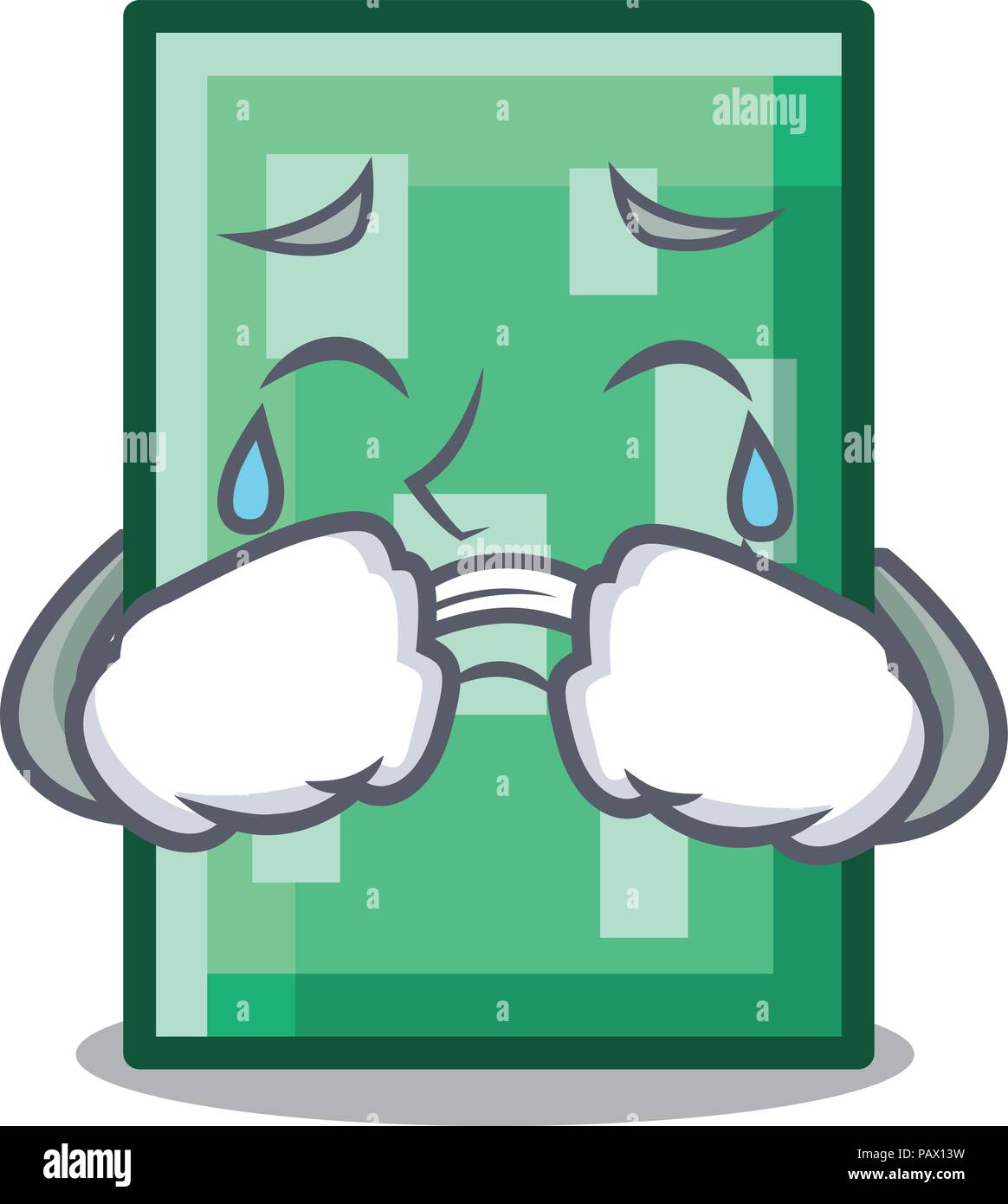 Crying rectangle mascot cartoon style Stock Vector Image & Art - Alamy