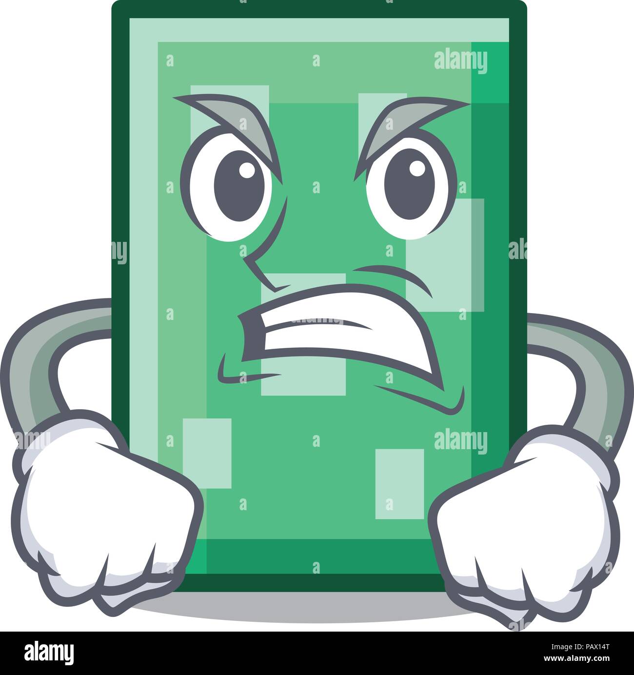 Angry rectangle mascot cartoon style Stock Vector Image & Art - Alamy