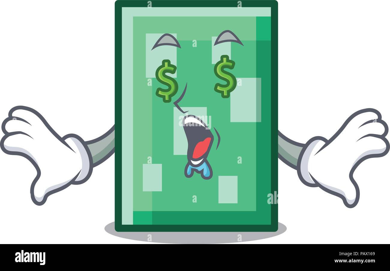 Money eye rectangle mascot cartoon style Stock Vector Image & Art - Alamy