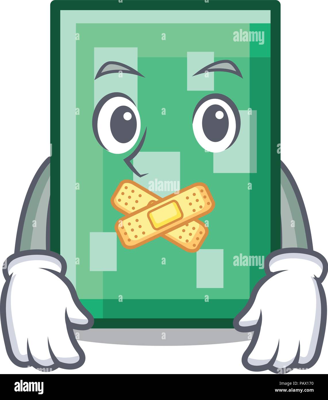 Silent rectangle mascot cartoon style Stock Vector Image & Art - Alamy