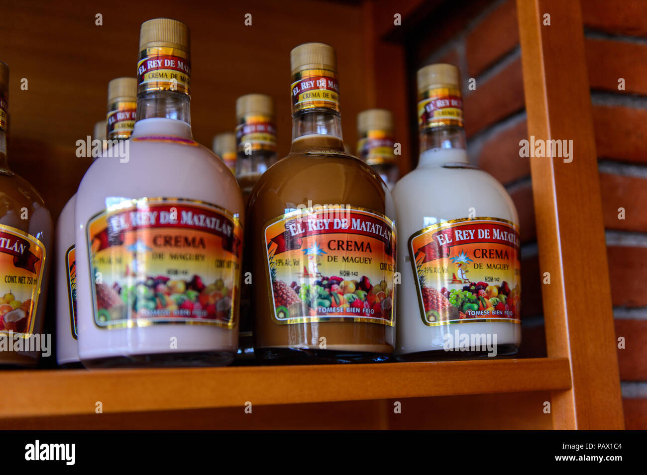 OAXACA, MEXICO - OCT 31, 2016: Alcoholic beverages at the Fabric of ...