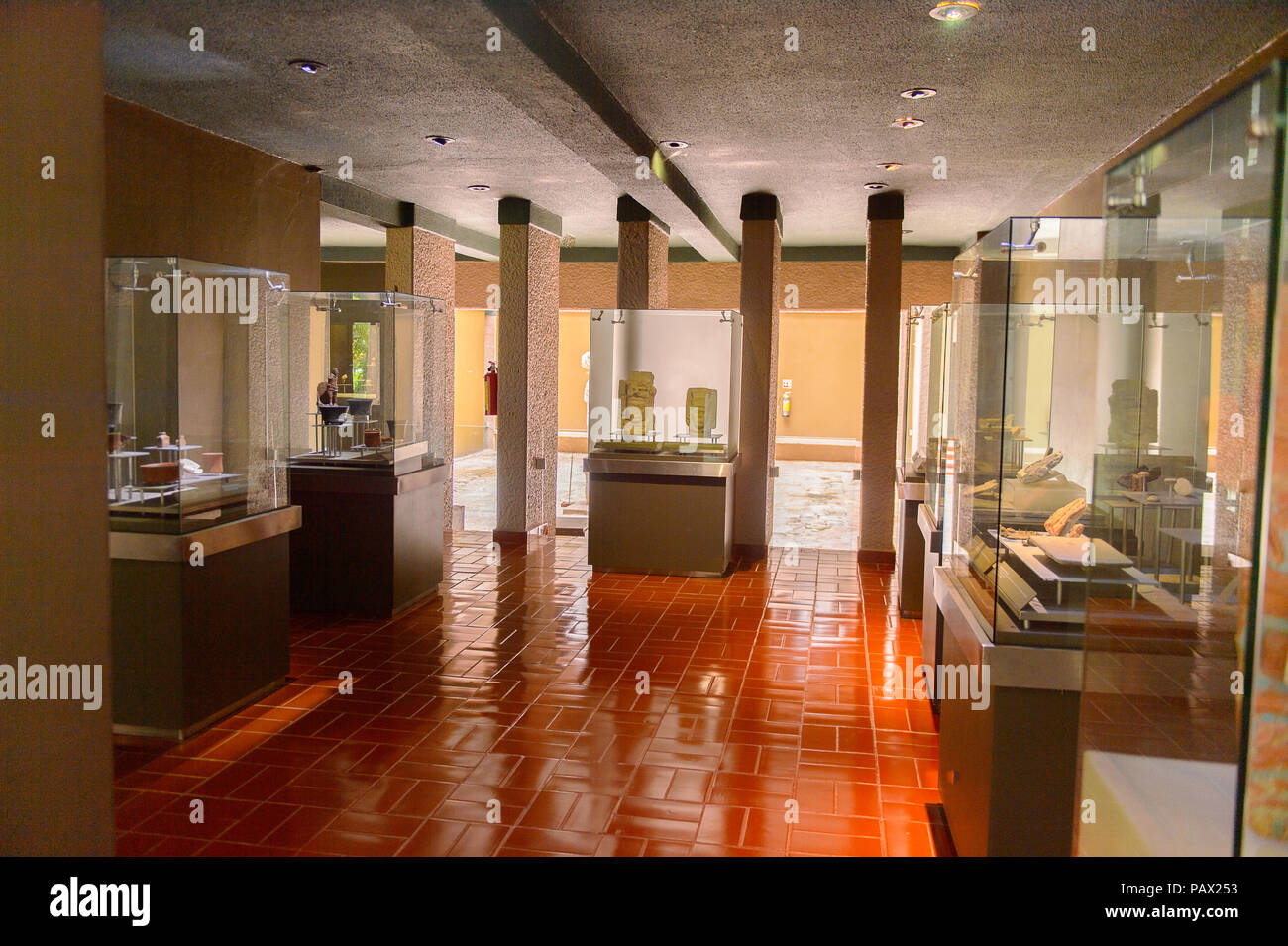 PALENQUE, MEXICO - NOV 3, 2016: Museum at the Archaeological zone of ...