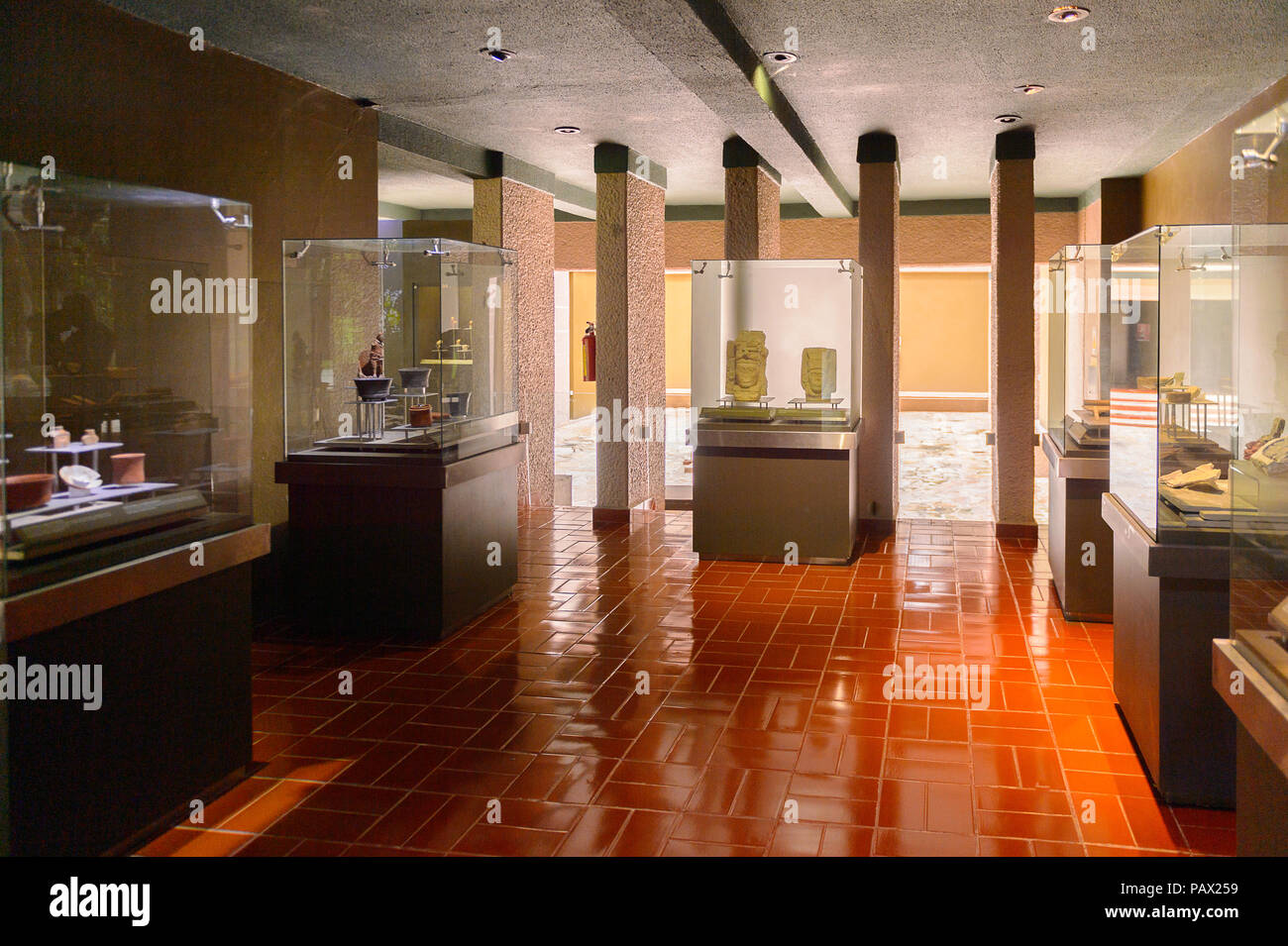 PALENQUE, MEXICO - NOV 3, 2016: Museum at the Archaeological zone of ...