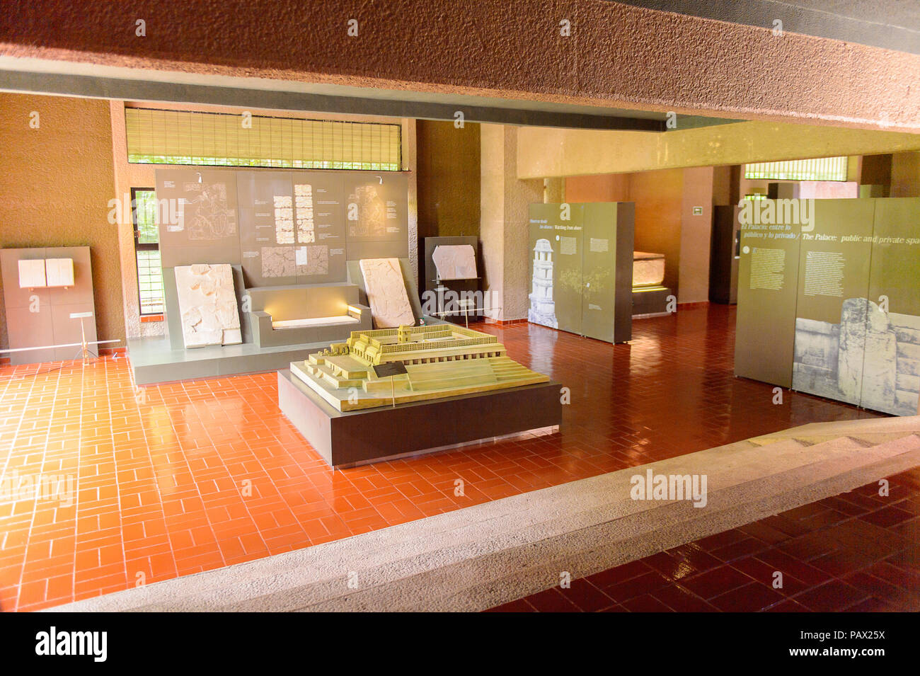 PALENQUE, MEXICO - NOV 3, 2016: Museum at the Archaeological zone of ...