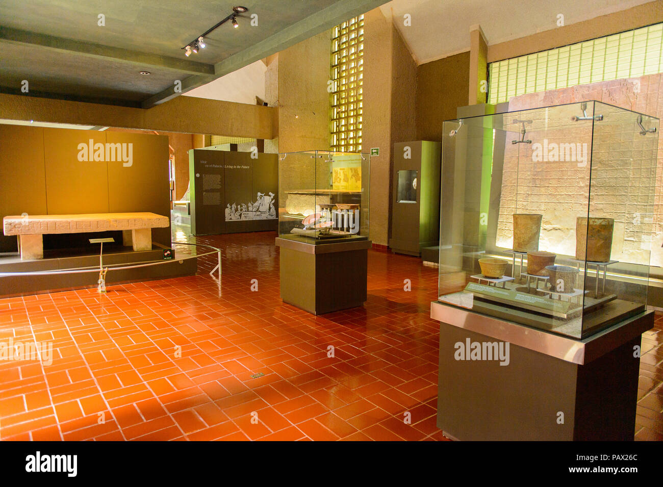 PALENQUE, MEXICO - NOV 3, 2016: Museum at the Archaeological zone of ...