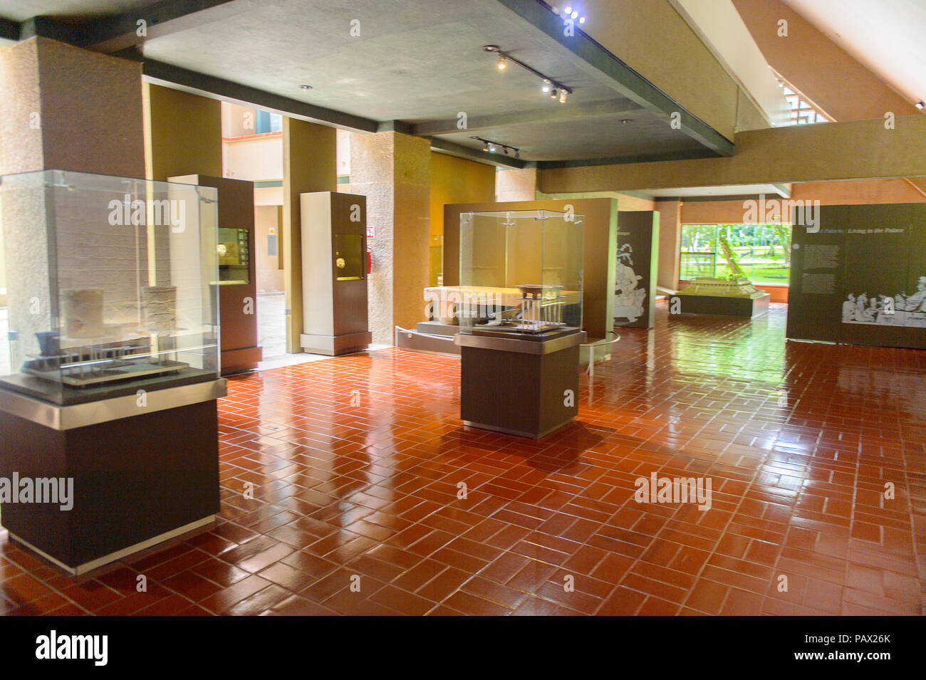 PALENQUE, MEXICO - NOV 3, 2016: Museum at the Archaeological zone of ...