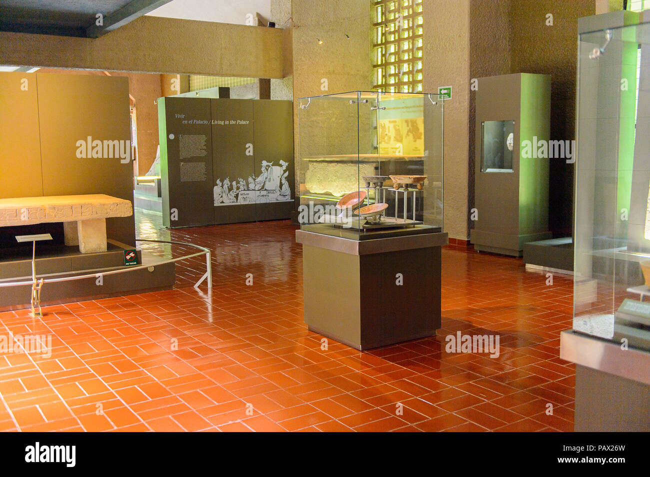 PALENQUE, MEXICO - NOV 3, 2016: Museum at the Archaeological zone of ...