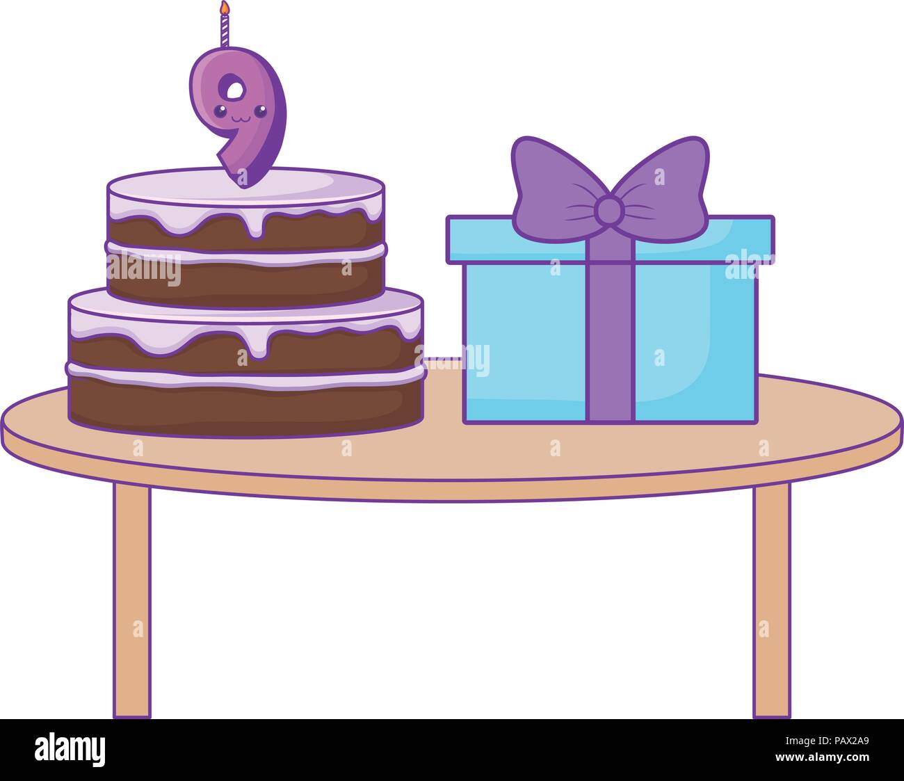 Cake On The Table Clipart