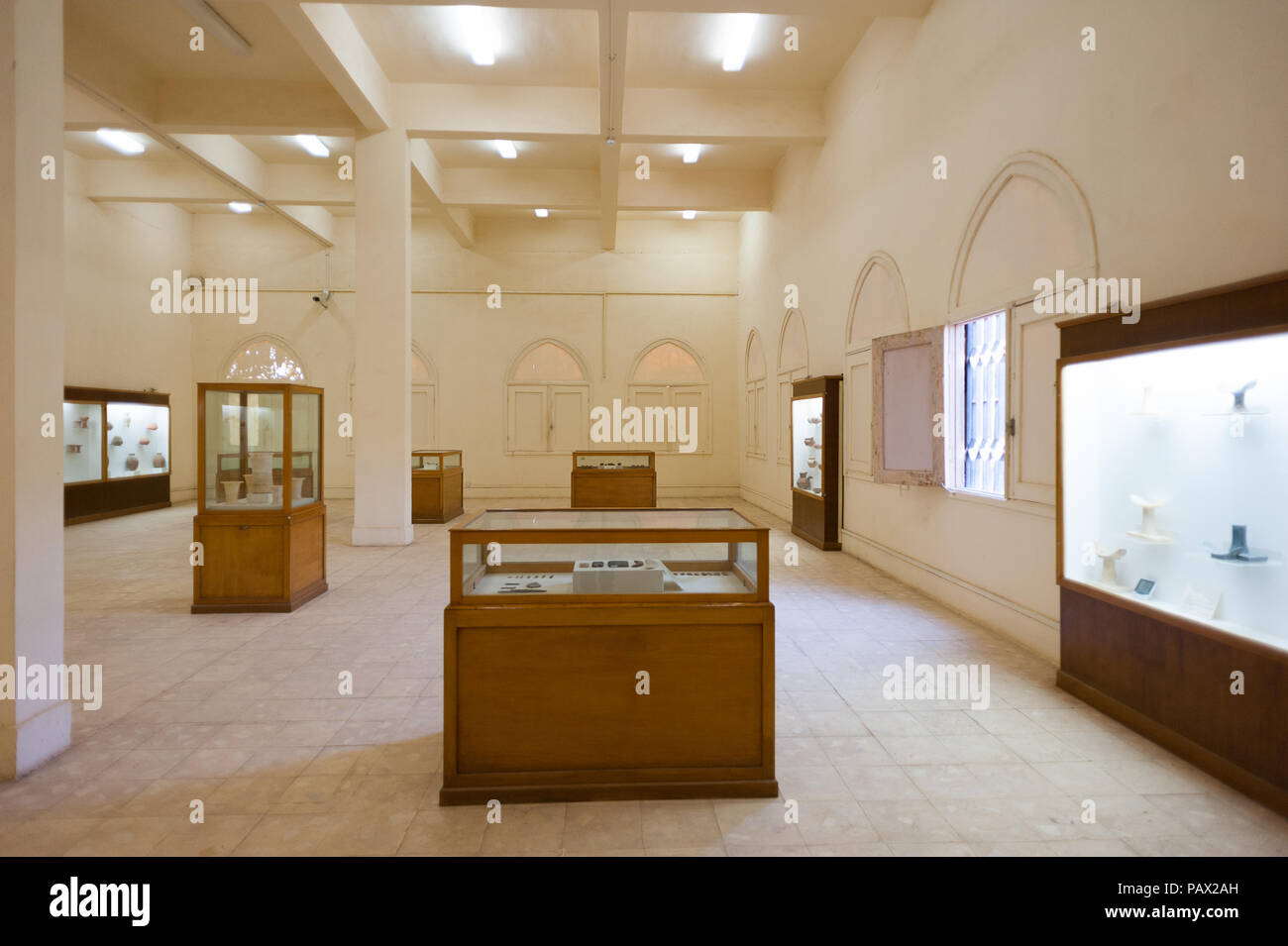KHARGA OASIS, EGYPT - NOV 27, 2014: Interior of the Kharga Cultural ...