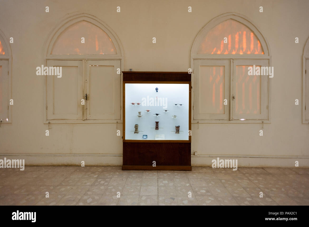 KHARGA OASIS, EGYPT - NOV 27, 2014: Interior of the Kharga Cultural ...