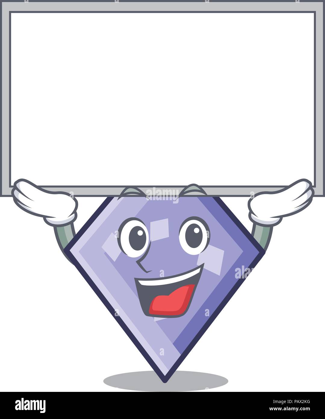 Up board rhombus character cartoon style Stock Vector Image & Art - Alamy