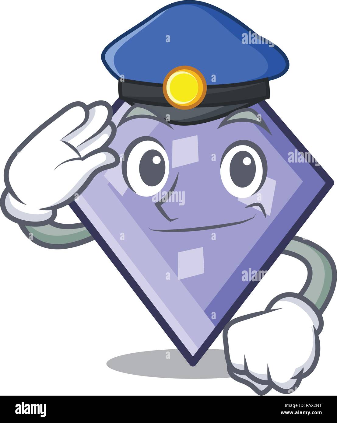 Police rhombus character cartoon style Stock Vector Image & Art - Alamy