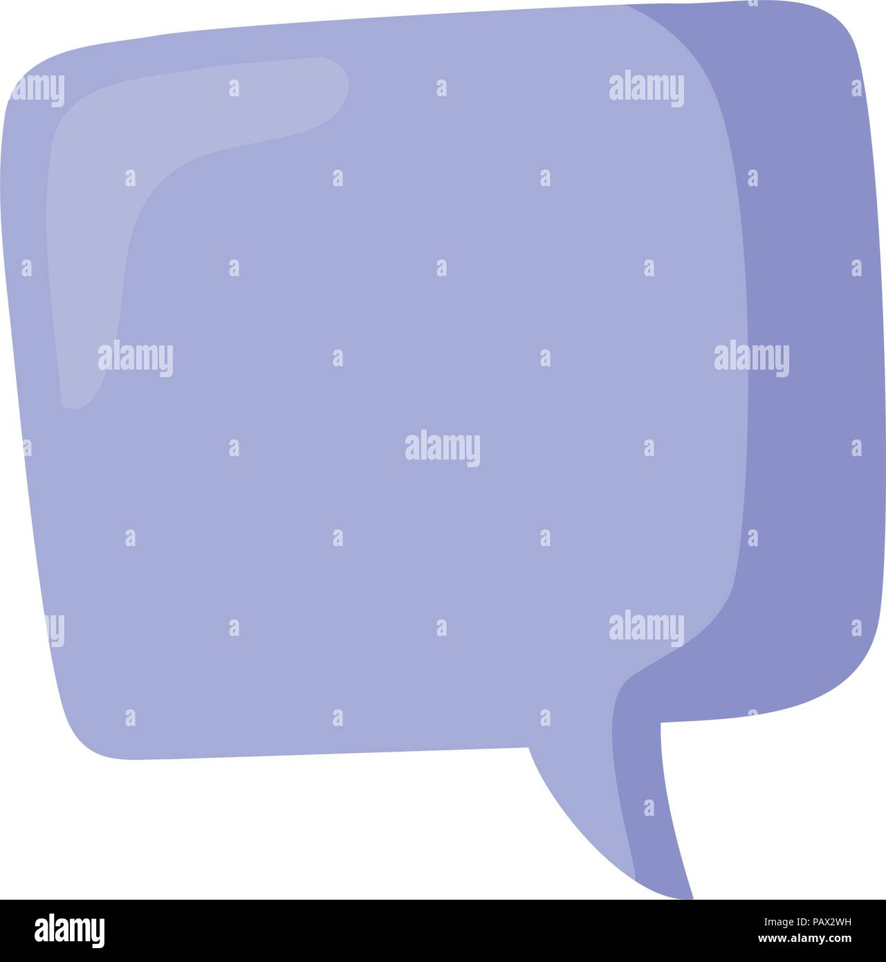 square speech bubble over white background, vector illustration Stock ...
