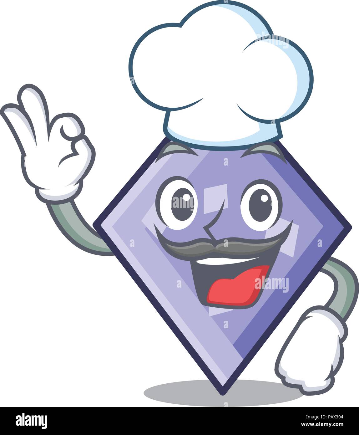 Chef rhombus character cartoon style Stock Vector Image & Art - Alamy