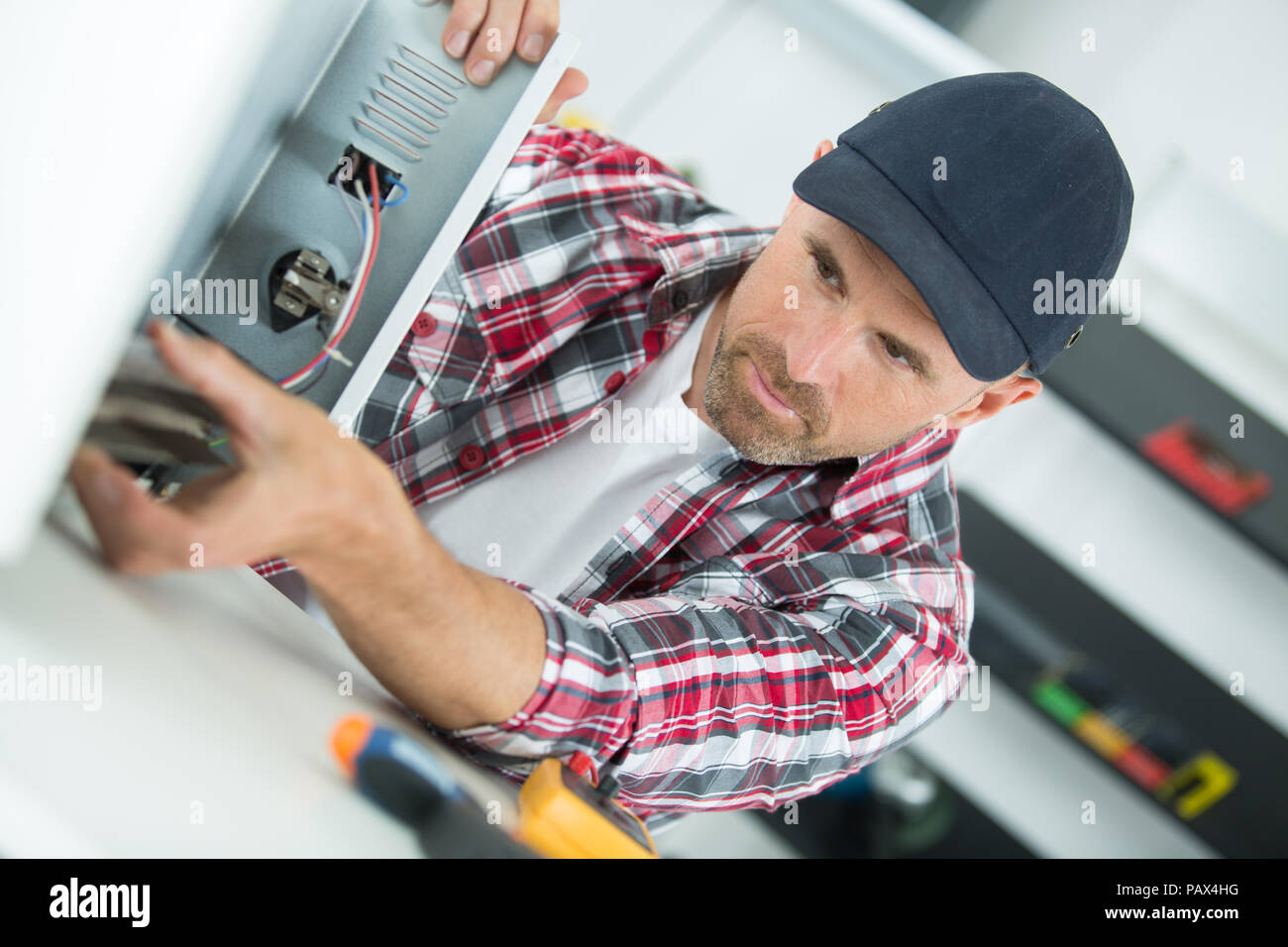 fixing a printer Stock Photo - Alamy