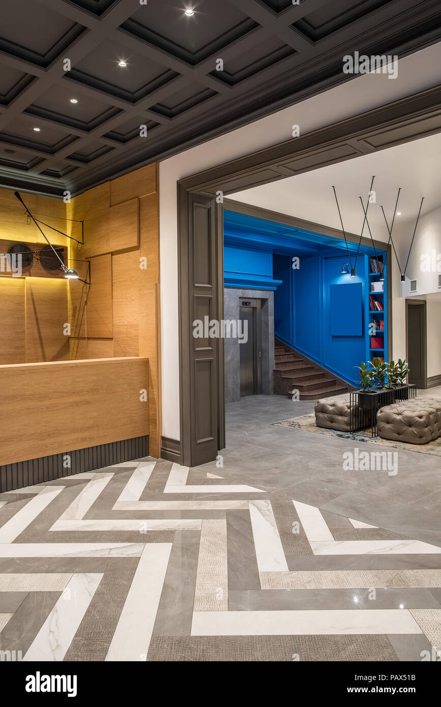 Hotel Wood Reception Desk