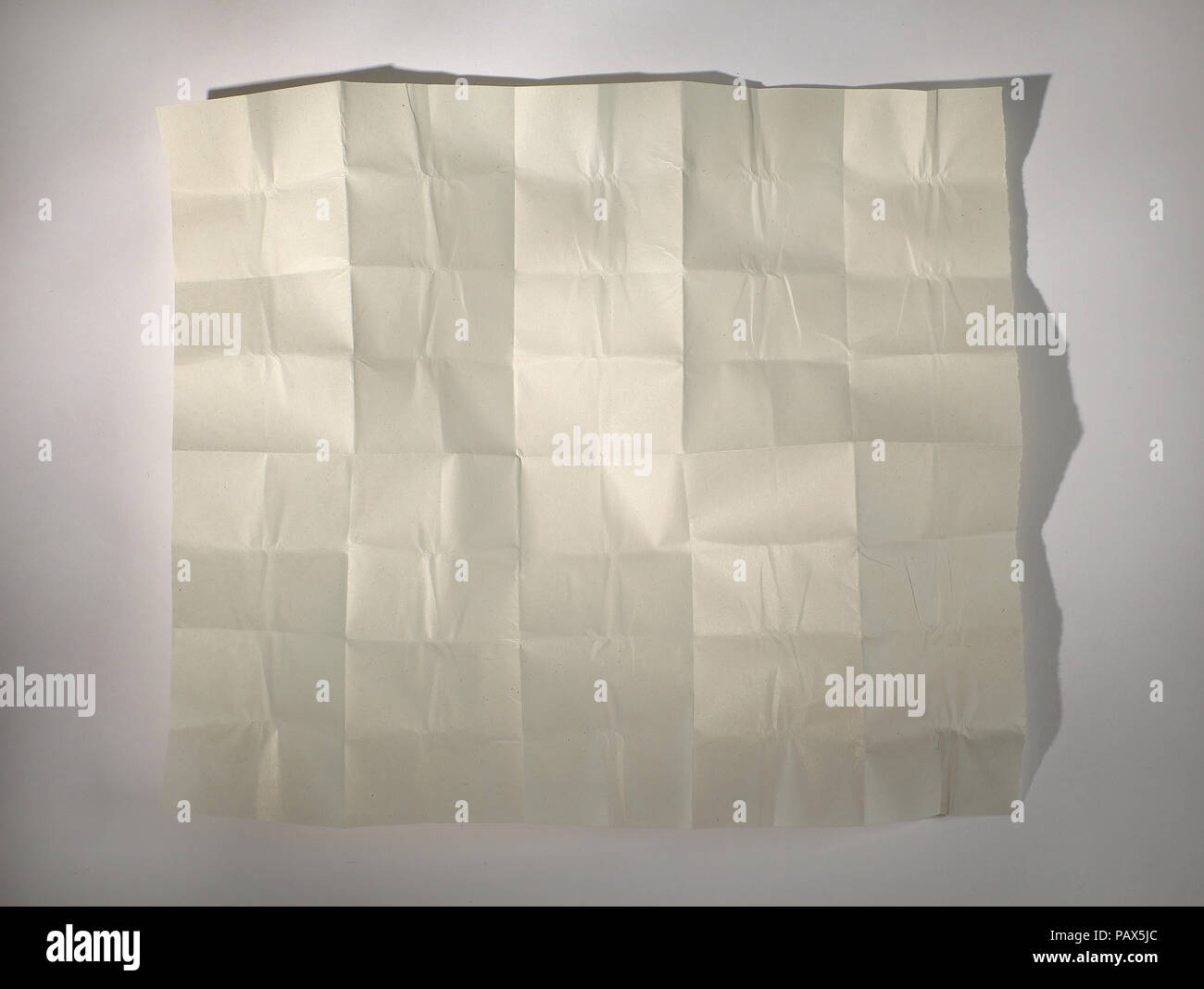 crumpled sheet of wrapping paper for the label Stock Photo - Alamy