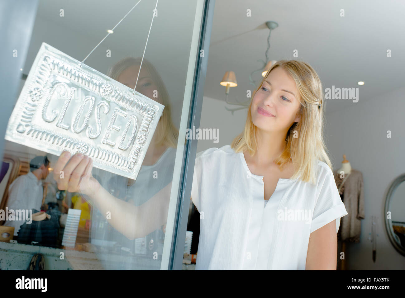 Lady turning hi-res stock photography and images - Alamy