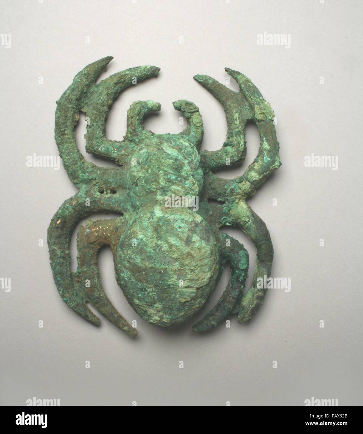 Spider. Culture: Moche (Loma Negra). Dimensions: Length 3-15/16 in. (10 ...