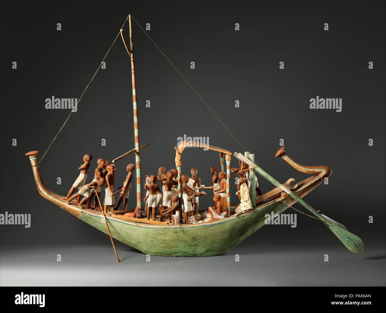 Model Sailboat. Dimensions: L. 145 cm (57 1/16 in.), with rudder 158 cm ...