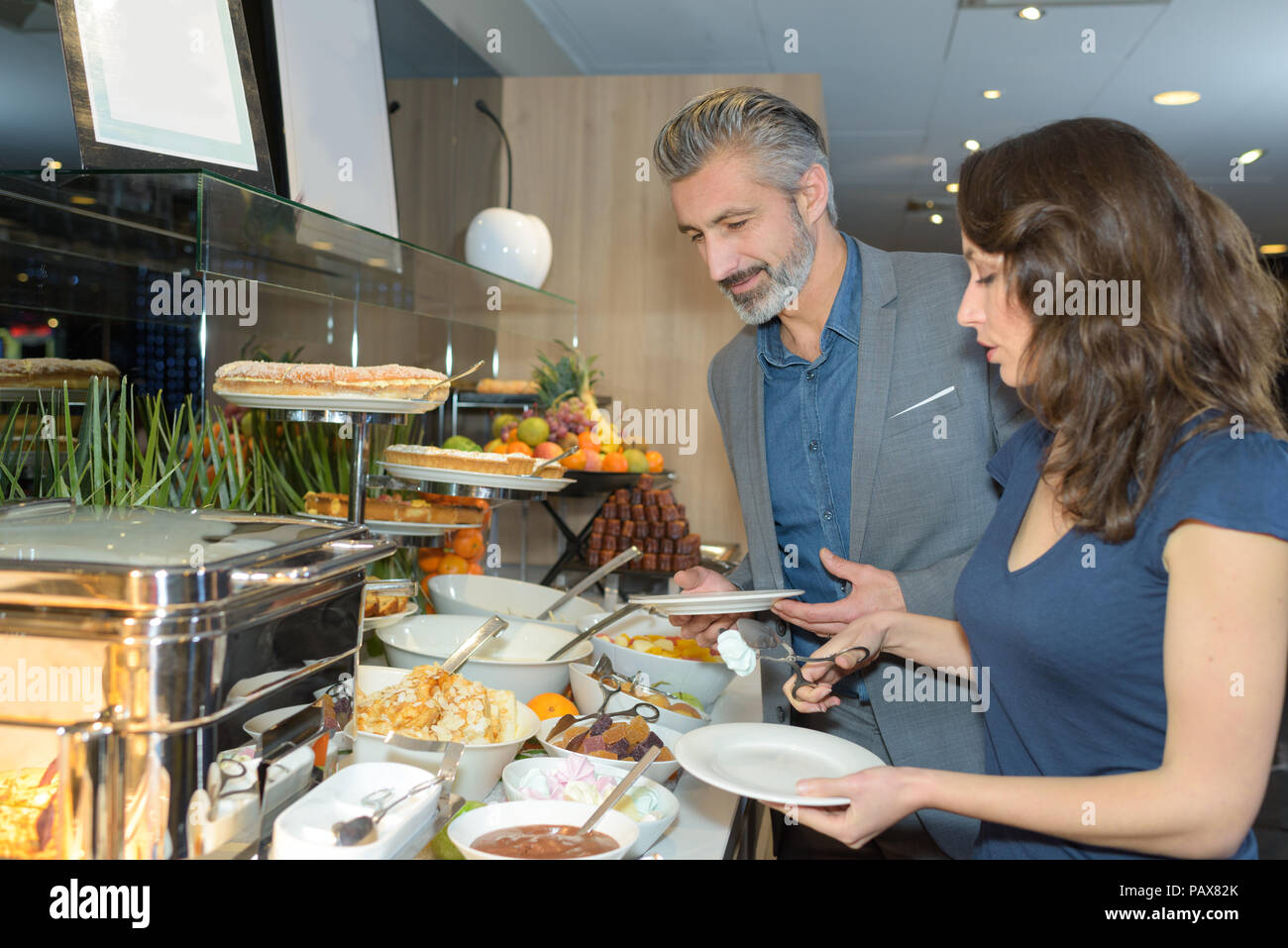 in a buffet meal Stock Photo - Alamy