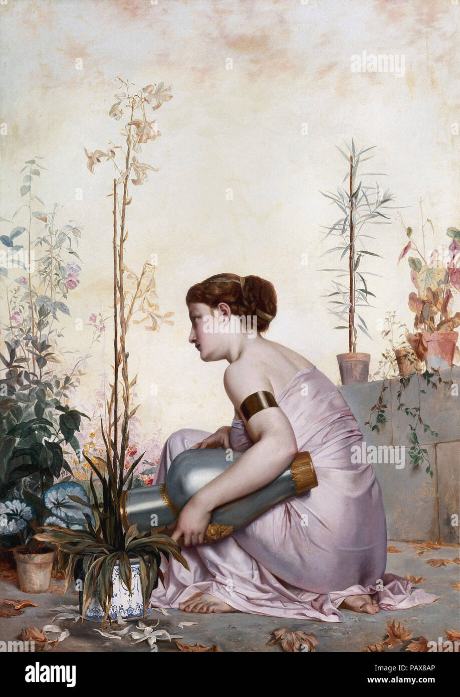 Lesrel Adolphe Alexandre - the Lily Is Dead Stock Photo - Alamy