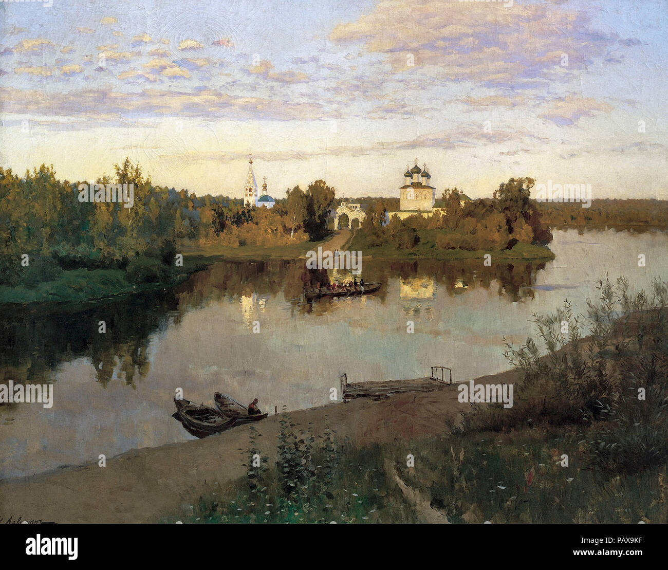 Levitan Isaac - Evening Bells Stock Photo - Alamy