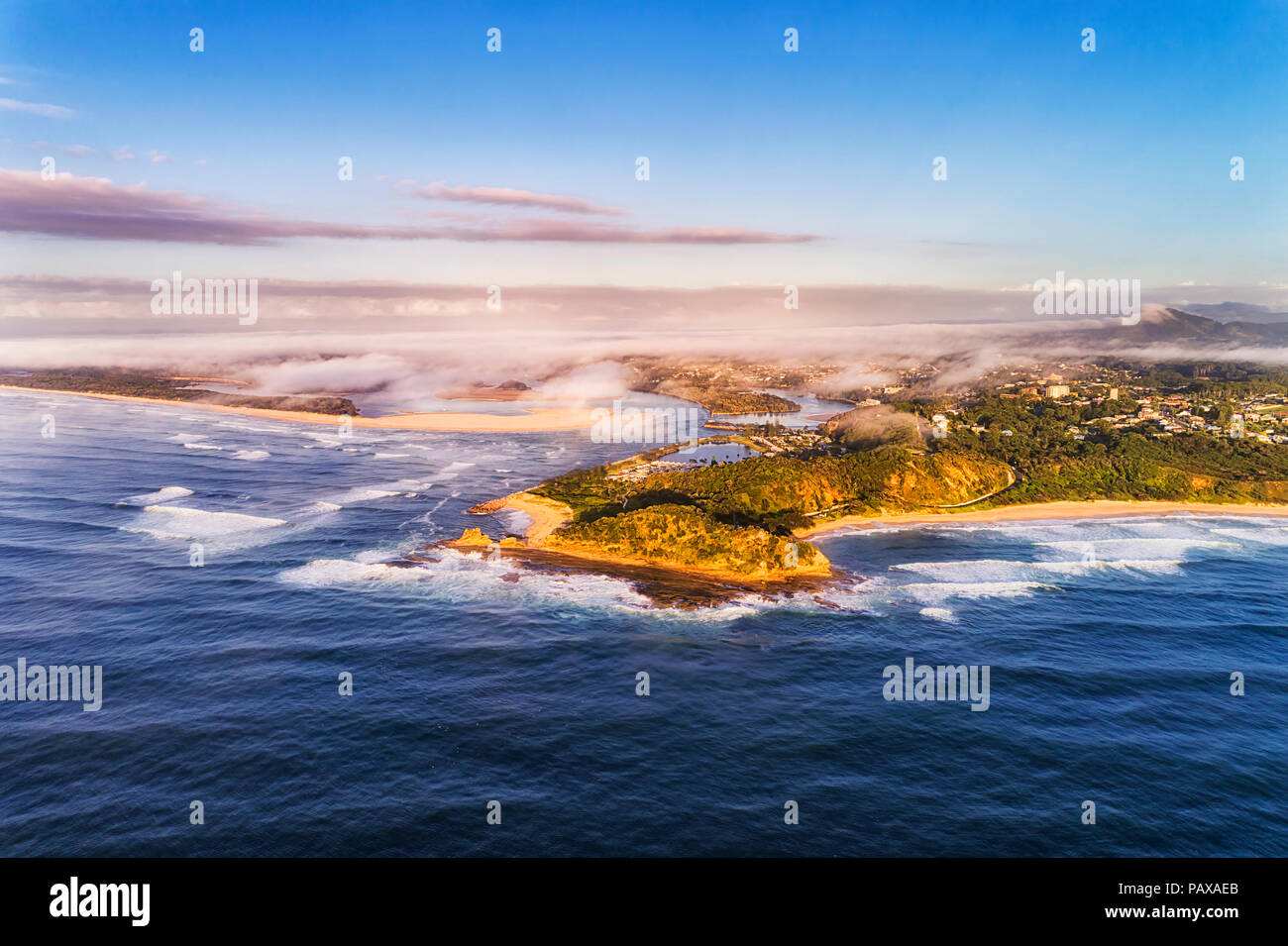 Warm light travel tourism morning mist hi-res stock photography and ...