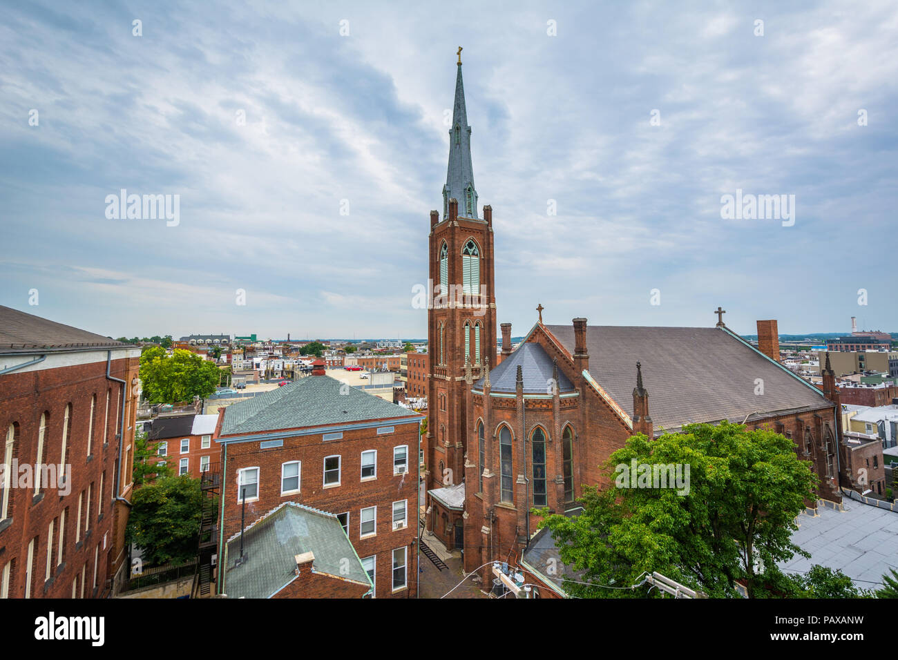 Holy Cross Church in Federal Hill, Baltimore, Maryland Stock Photo - Alamy