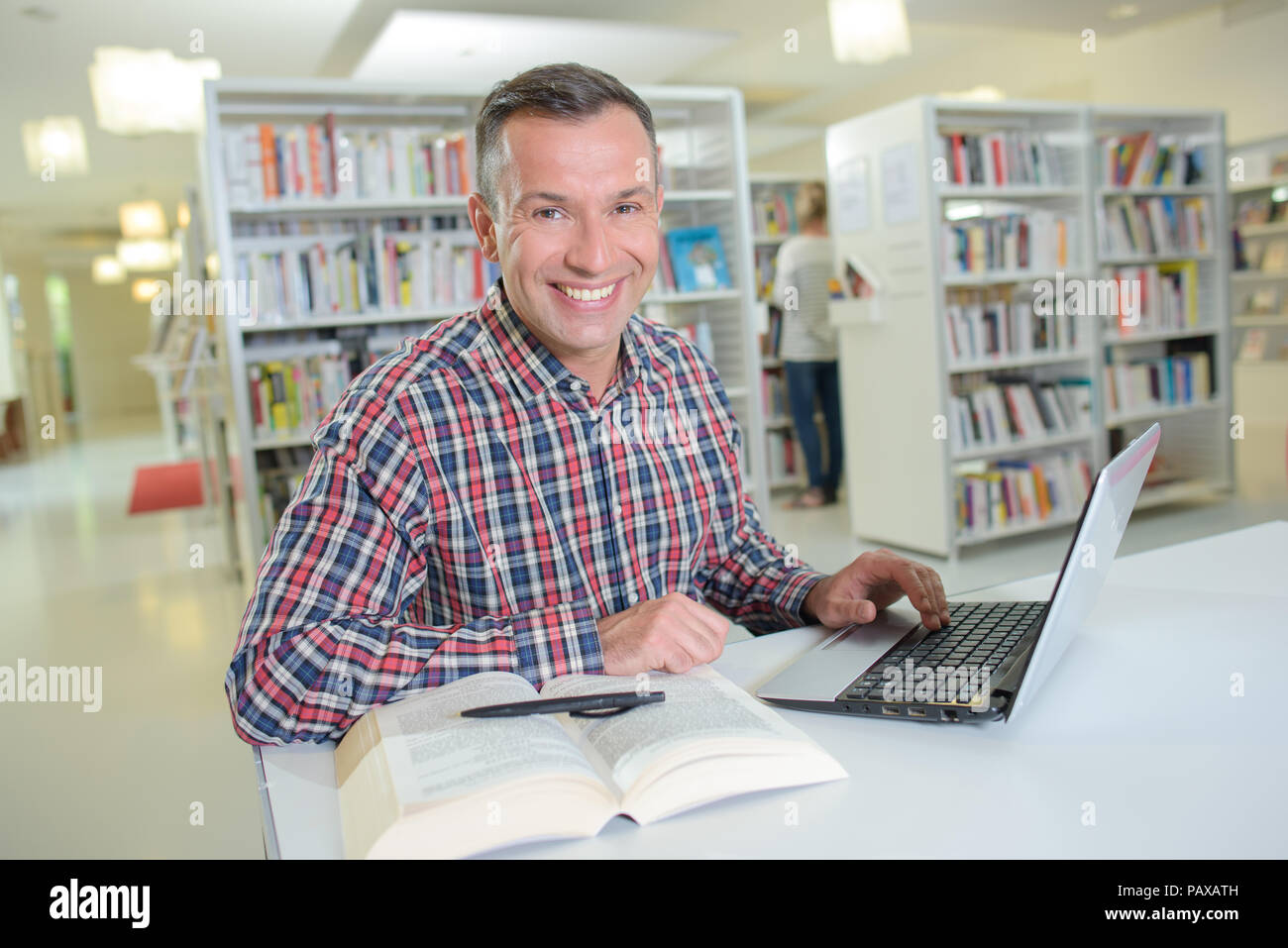 scene in the library Stock Photo - Alamy