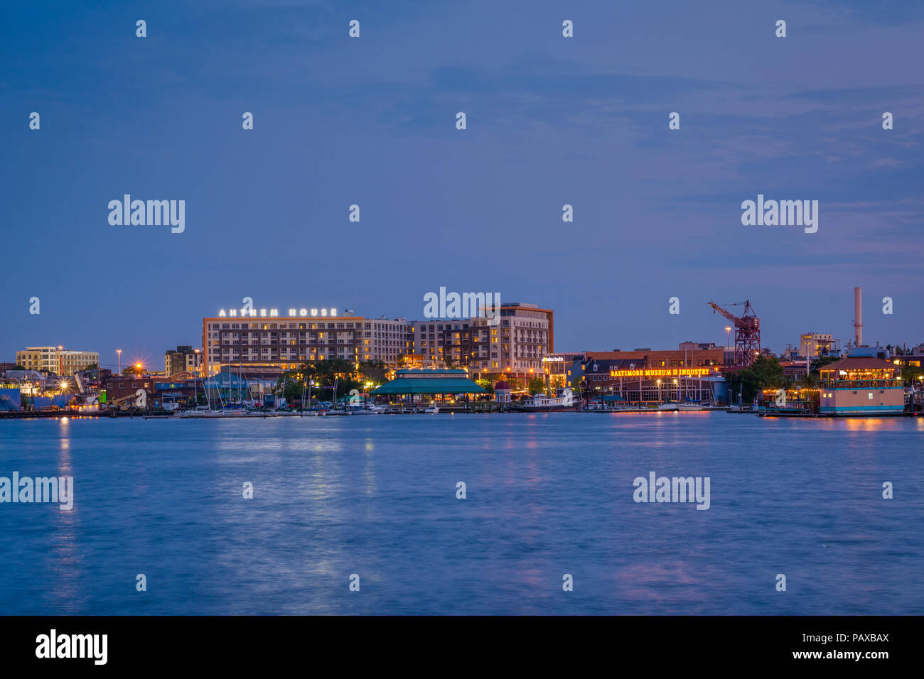 Locust point night view hi-res stock photography and images - Alamy