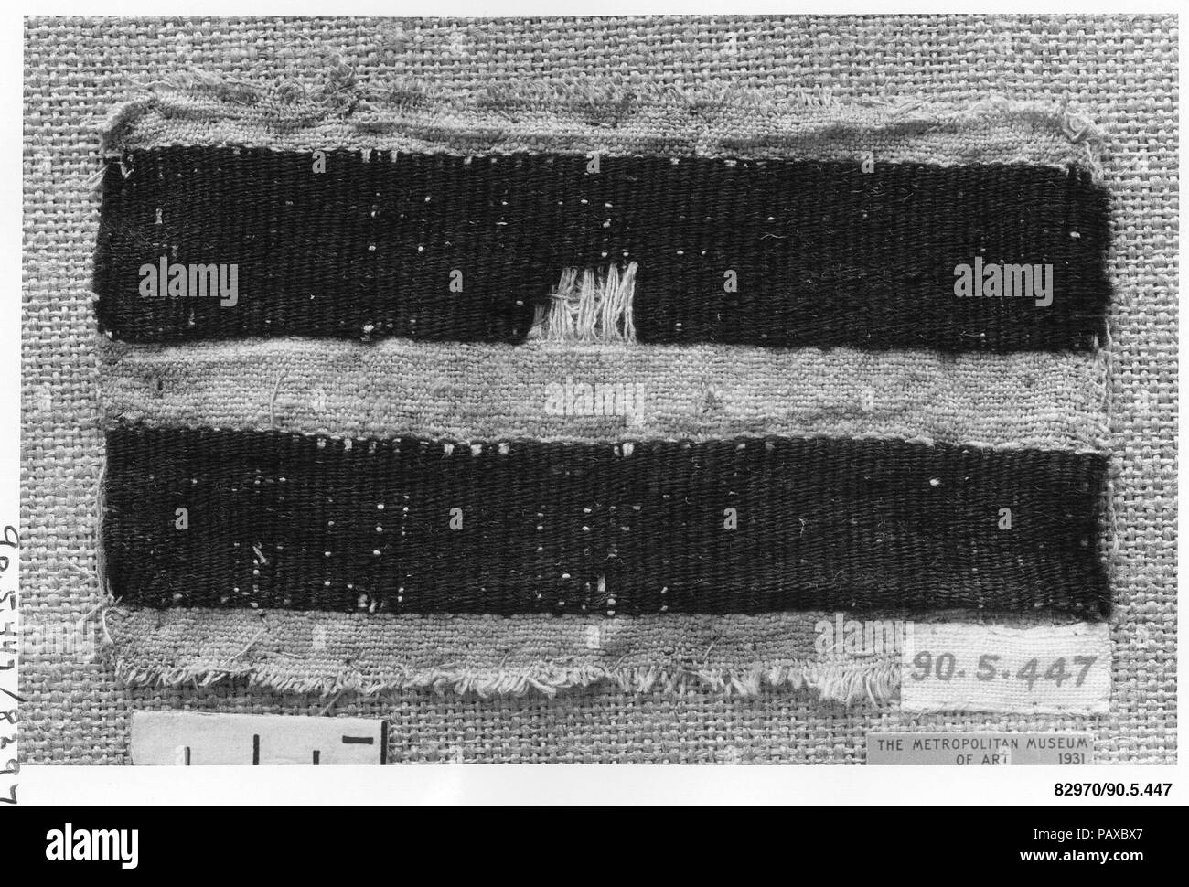 Fragment of Sleeve. Dimensions: 3 15/16 in. high 2 5/16 in. wide (10 cm ...
