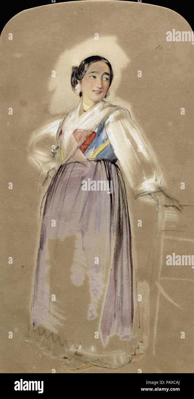 Lewis John Frederick - a Spanish Woman Stock Photo - Alamy