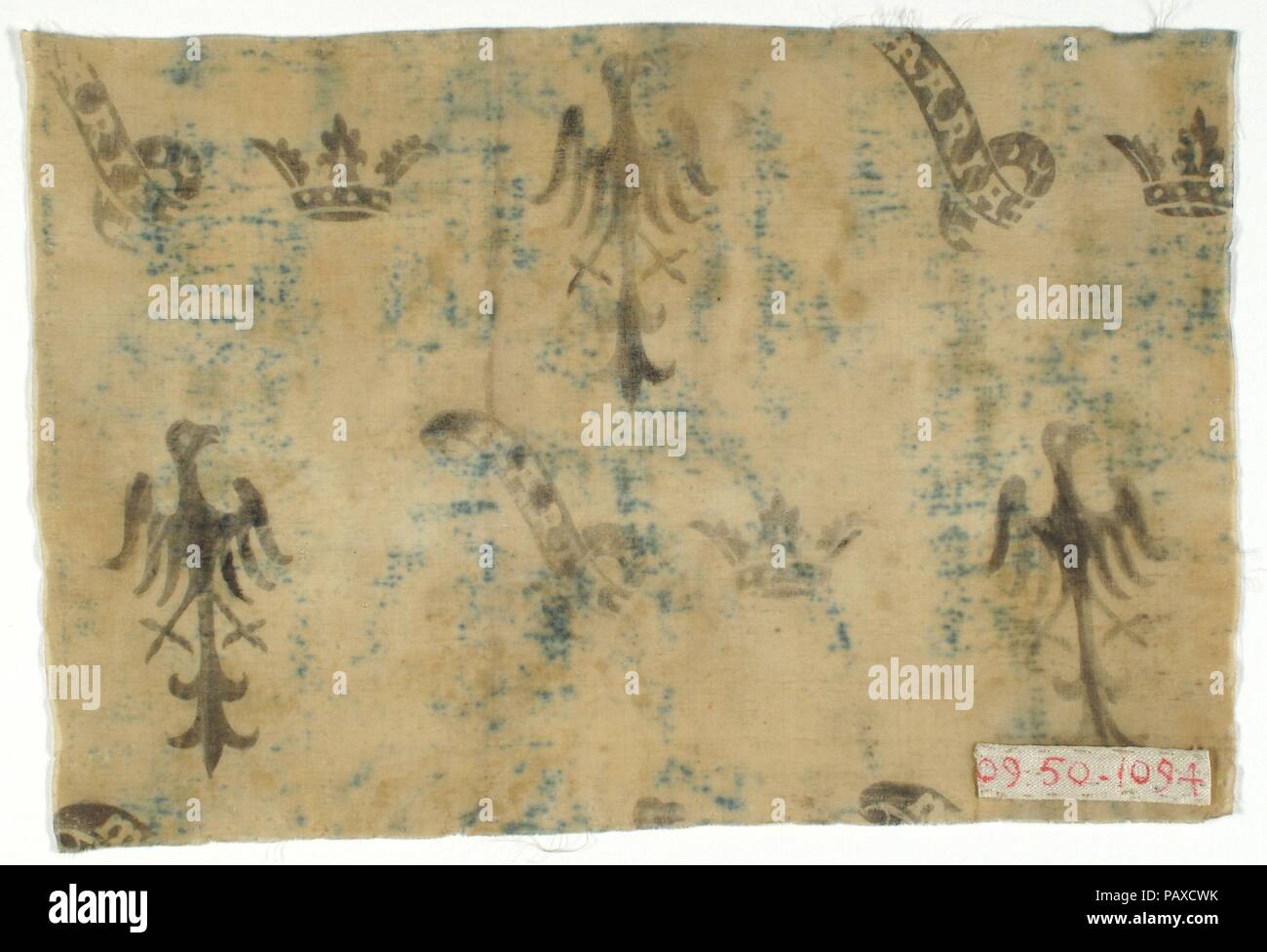 Printed Textile. Culture: Rhenish. Dimensions: Overall: 5 1/2 × 7 7/8 ...