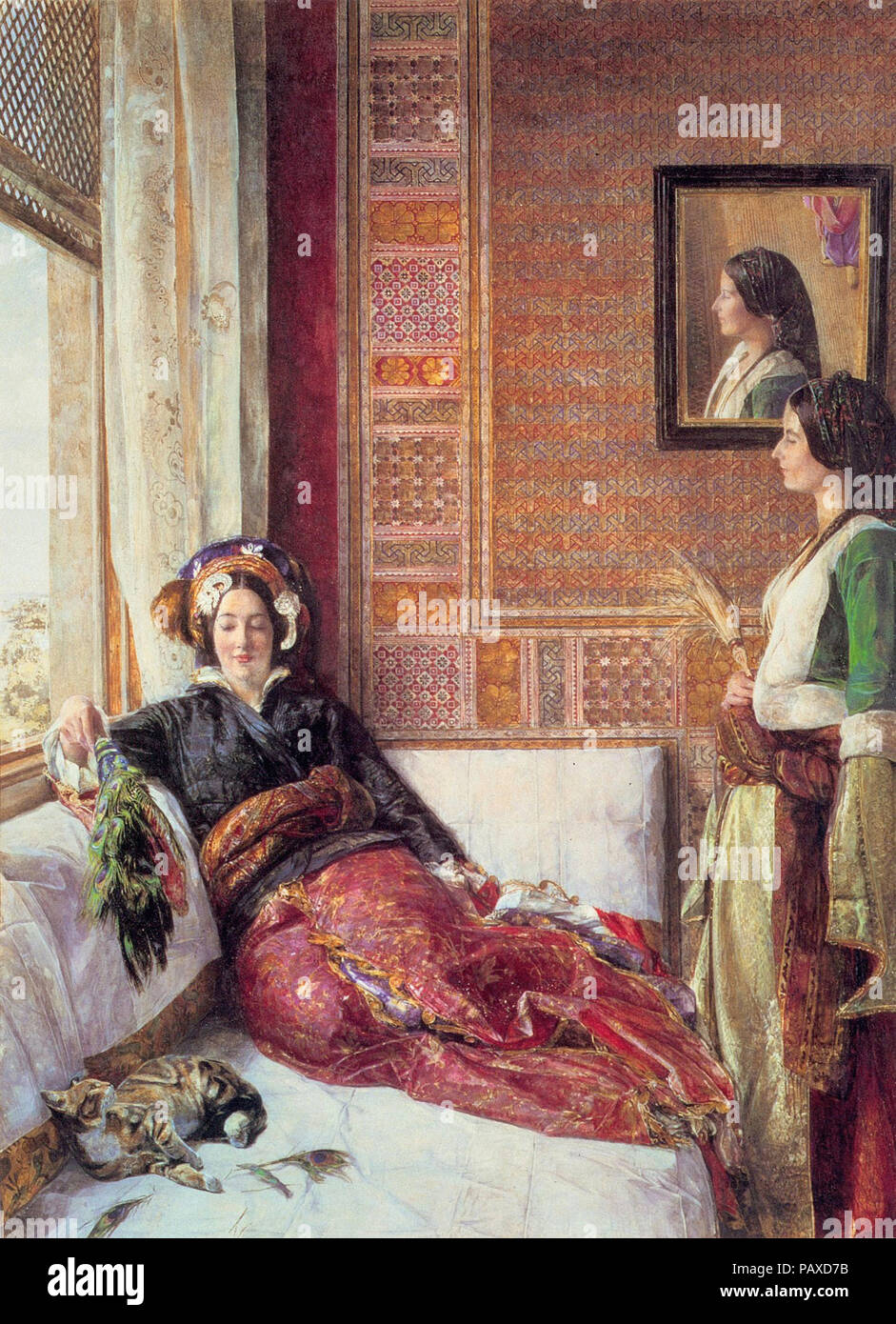 Lewis John Frederick - Harem Life in Constantinople 2 Stock Photo - Alamy