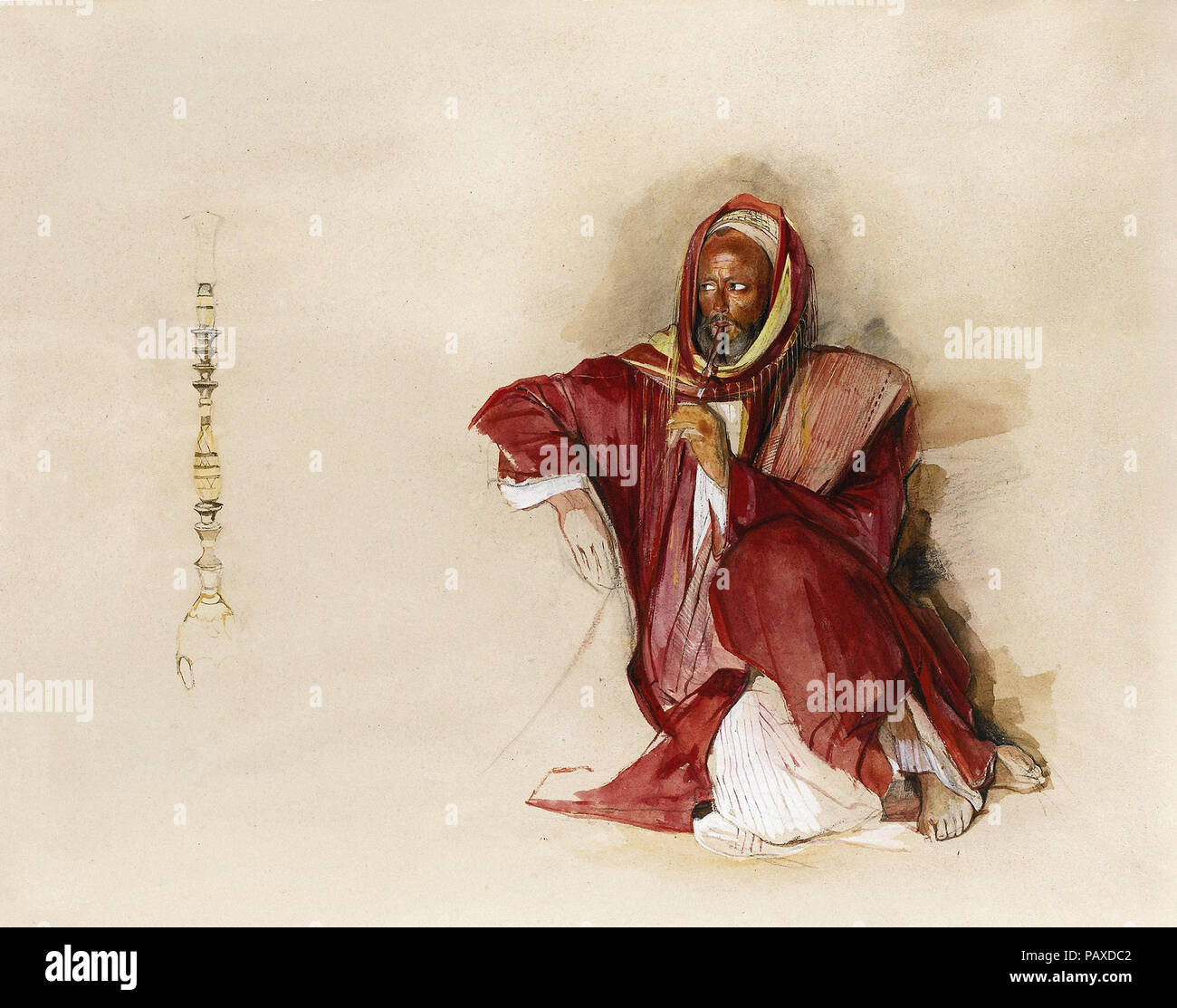 Lewis John Frederick - Seated Arab Merchant at Suez Stock Photo - Alamy