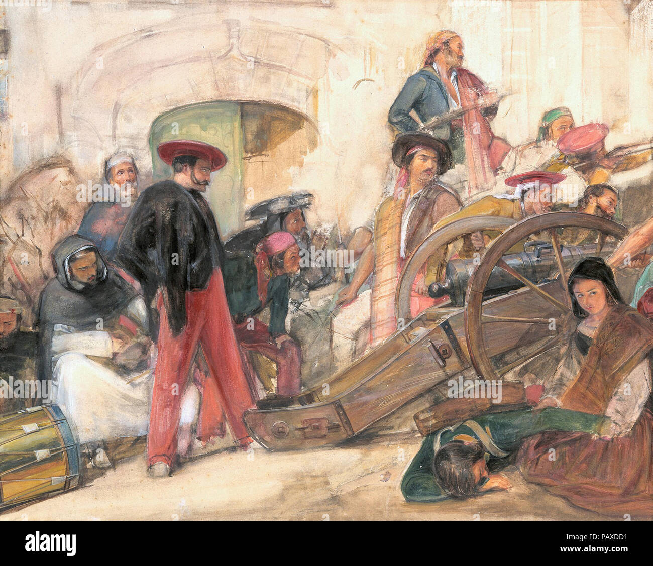 Lewis John Frederick - Spanish Battle Scene - the Proclamation of Don ...